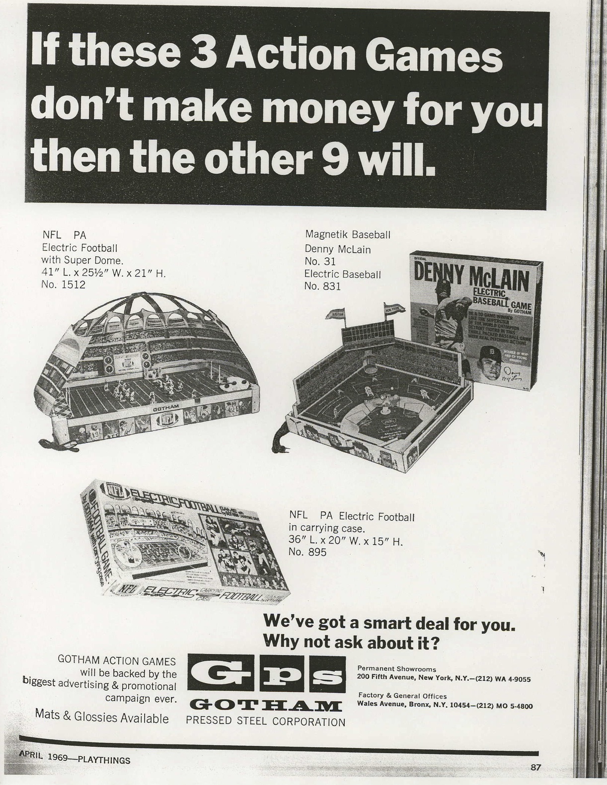 1969 Gotham Toy Fair - Electric Football History The Unforgettable Buzz
