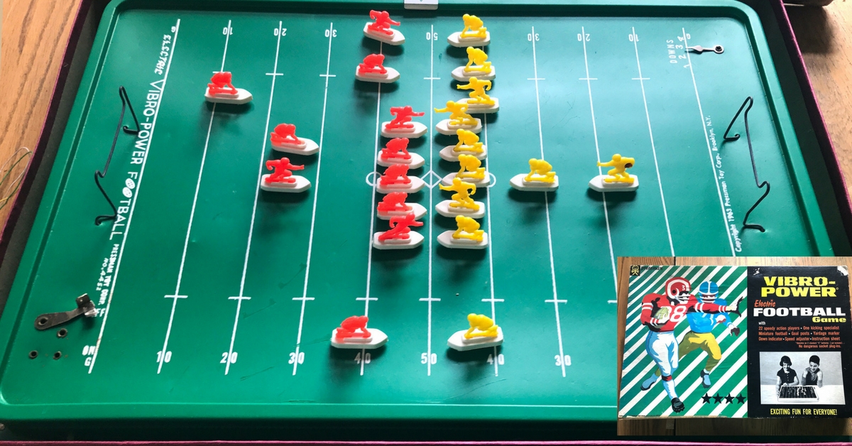 Pressman Vibro-Power Football Game - A Rarity From 1963