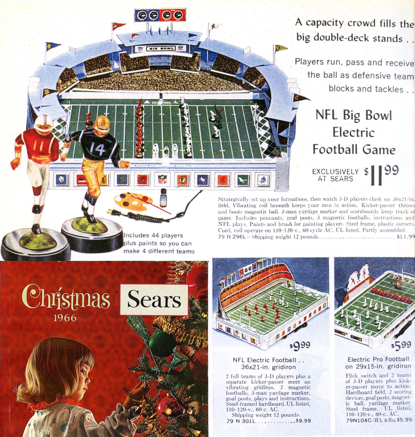 1966 Sears EF Cover - Electric Football History The Unforgettable Buzz
